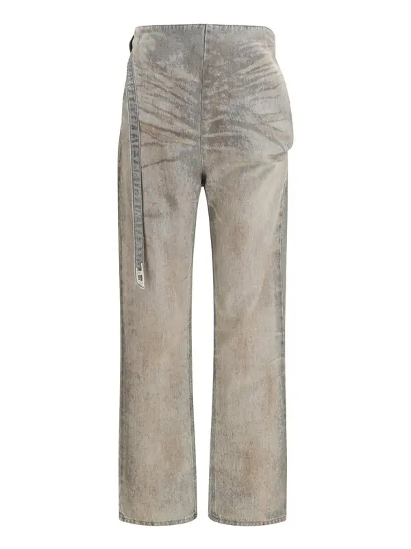DIESEL® Slim Fit Jeans With Double Layer Detailing - Gray