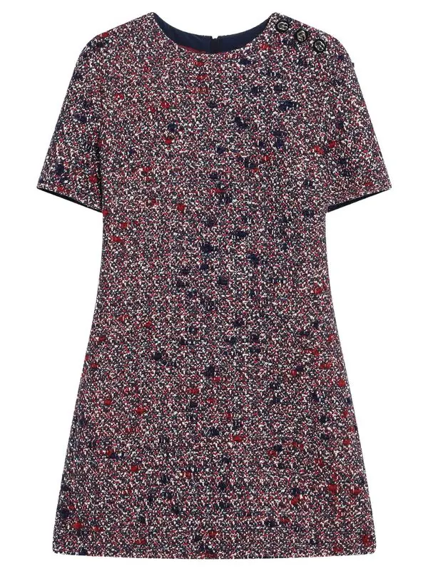 Gucci Wool Boucle Dress - Blue