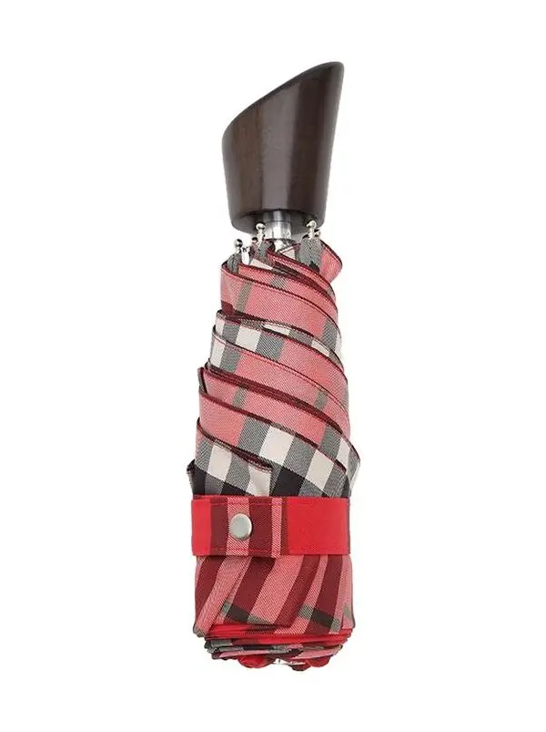 Burberry Check Folding Umbrella - Red