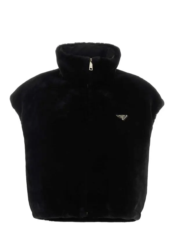 Prada Reversible Fur Vest - Black