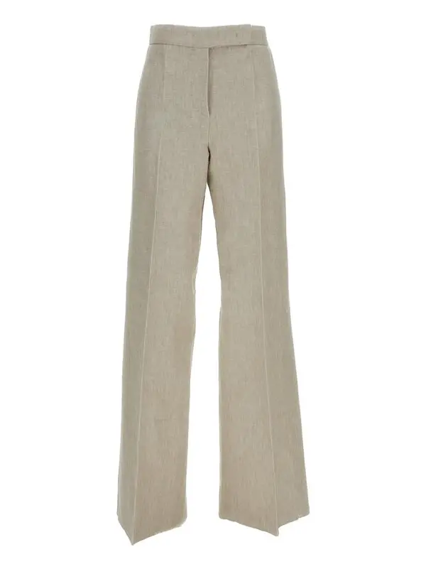 Max Mara Wide-leg Linen Trousers - Multicolor