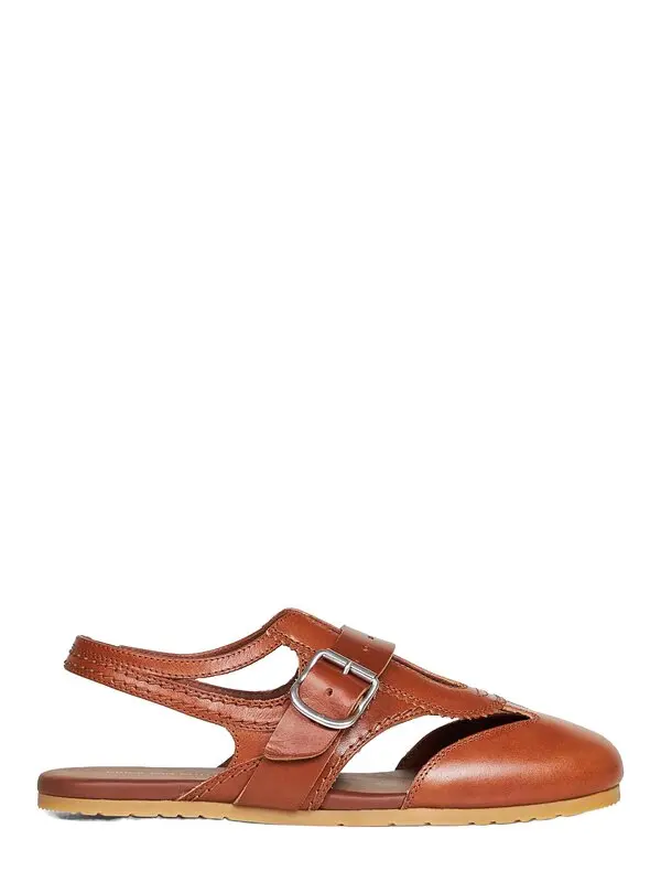 Dries Van Noten Calf Leather Flat Spider-like Sandals - Multicolor