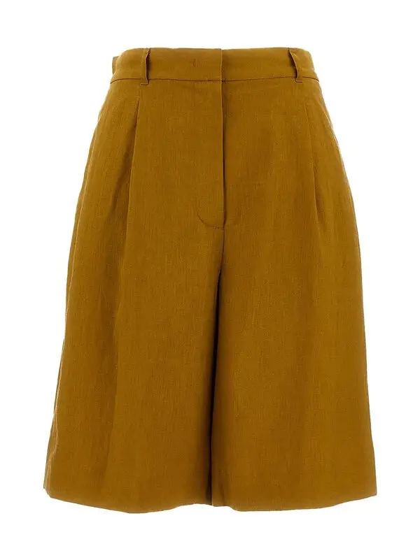 Max Mara Linen Bermuda Shorts - Multicolor