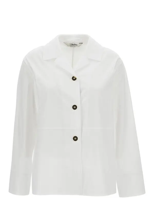Max Mara Panel-structured Cotton Shirt Jacket - Multicolor
