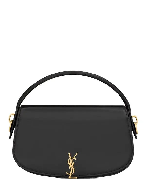 Saint Laurent Voltaire Half-moon Shoulder Bag - Black