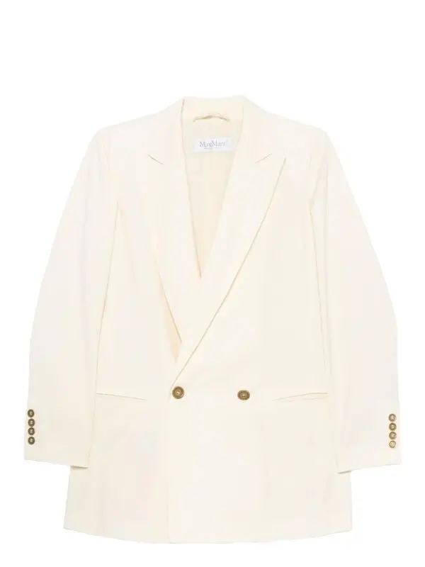 Max Mara Single-breasted Notched Lapel Jacket - Multicolor