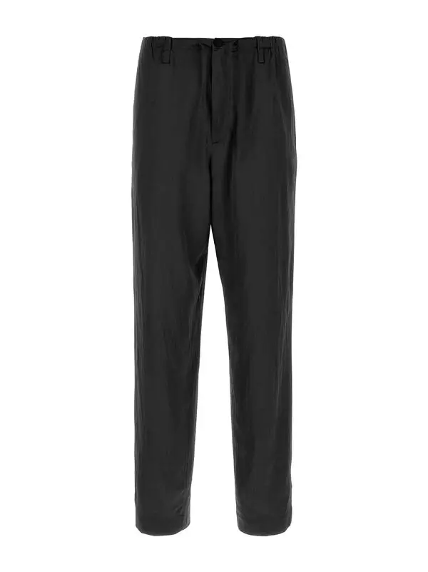 Dries Van Noten Satin Penny Pant - Black