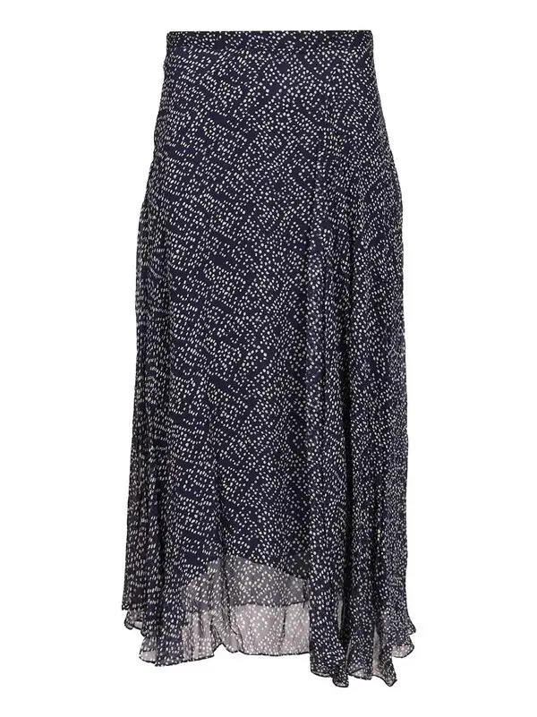 Isabel Marant Étoile Flowing Printed Muslin Skirt - Blue