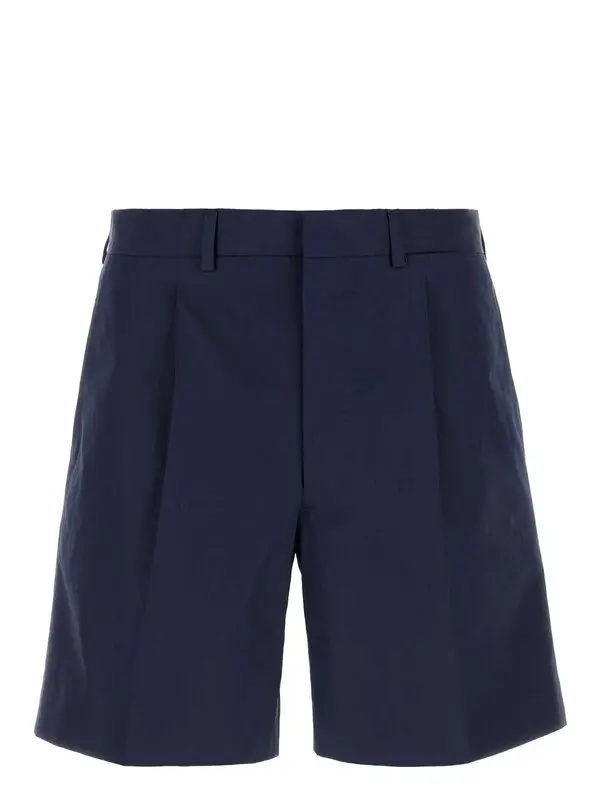 Prada Poplin Bermuda Shorts - Blue