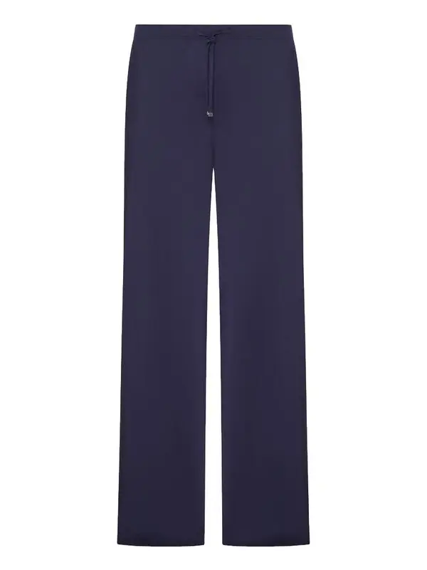 Loewe X Paula's Ibiza Textured Cotton Poplin Trousers - Blue