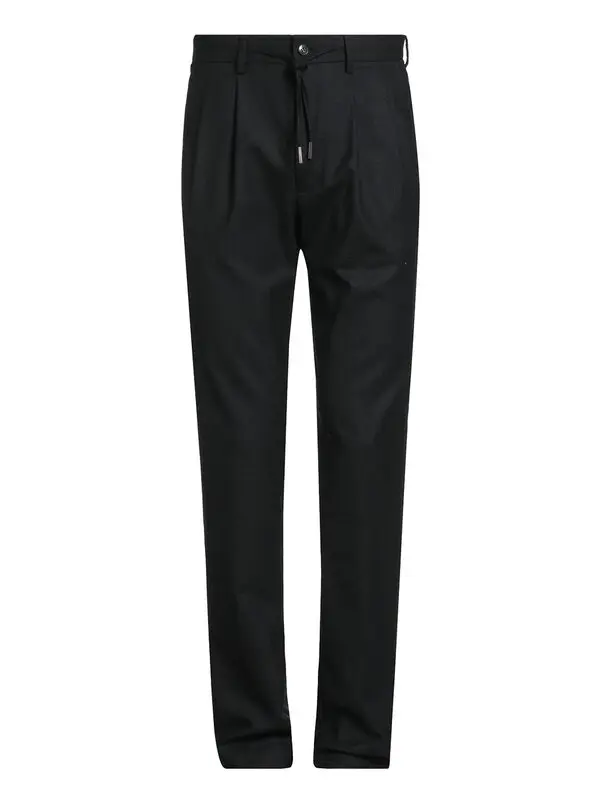 Herno Tailored Stretch Drawstring Waist Trousers - Black