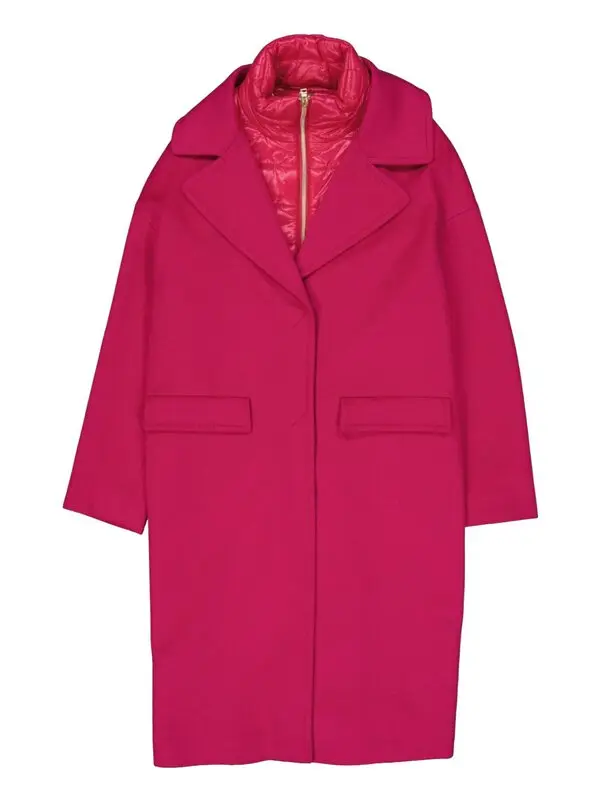 Herno Cashmere Coat With Detachable Padded Lining - Pink