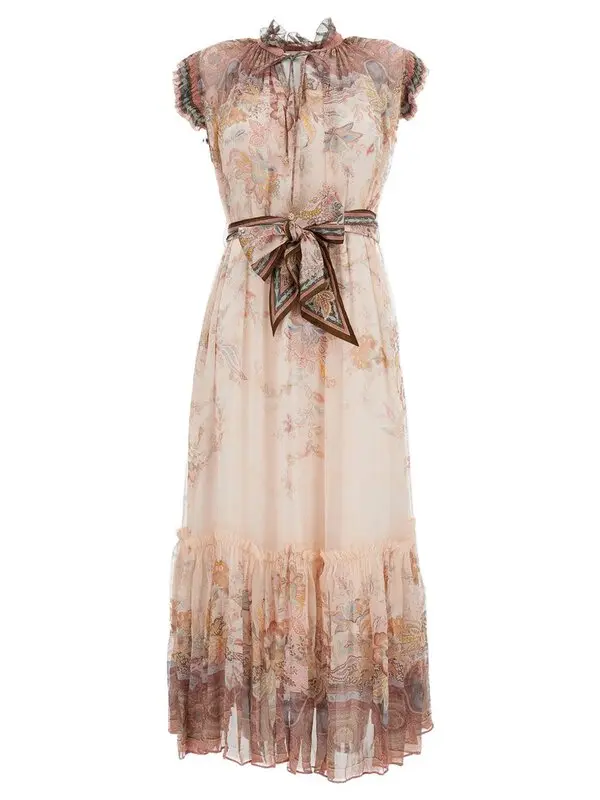 Zimmermann Alchemy Midi Dress - Multicolor