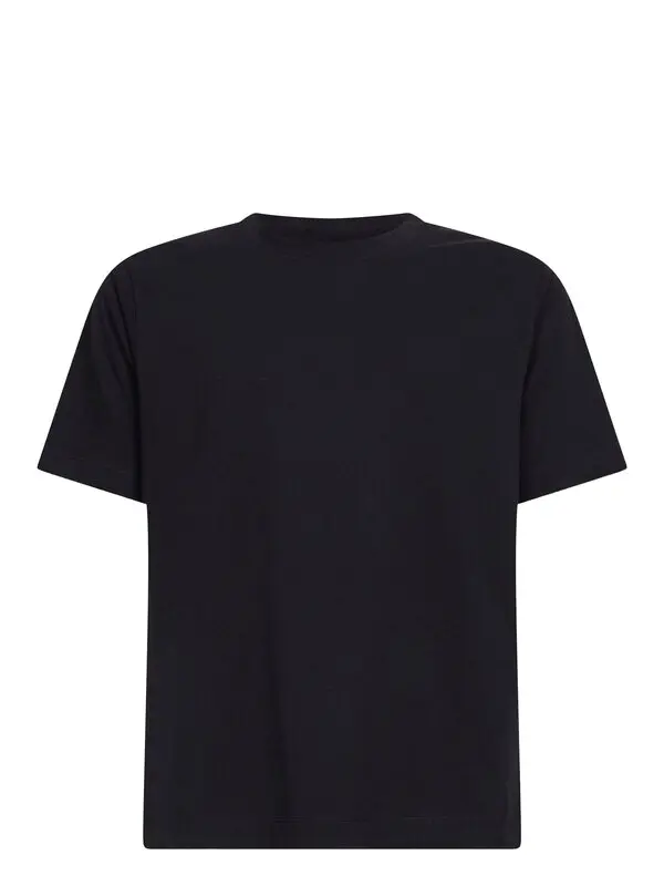 Dries Van Noten Black Jersey Regular-fit Crewneck T-shirt - Multicolor