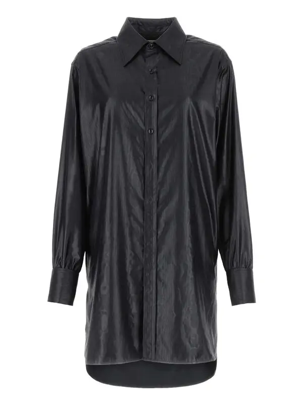 MAISON MARGIELA Oversized Polyester Shirt - Black