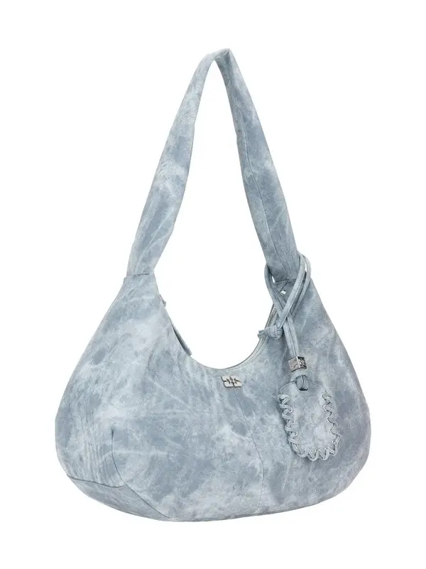 GANNI Bleached Hobo Bag - Multicolor