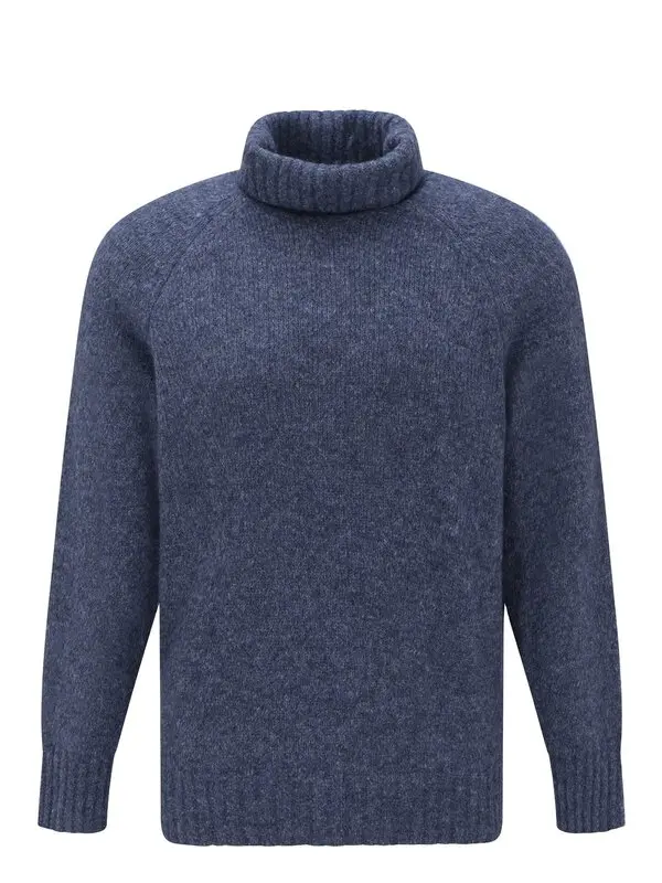 Brunello Cucinelli Long Sleeve Turtleneck Sweater - Blue