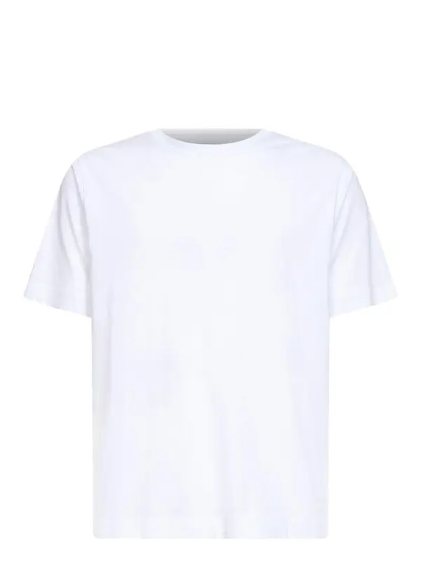 Dries Van Noten White Jersey Regular-fit Crewneck T-shirt - Multicolor