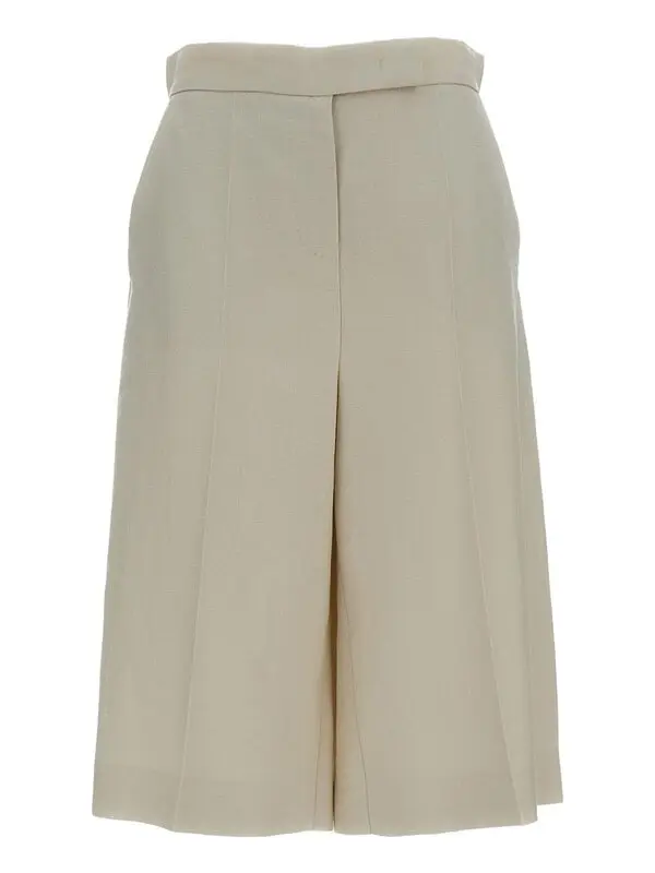 Max Mara Khaki Bermuda Shorts - Multicolor