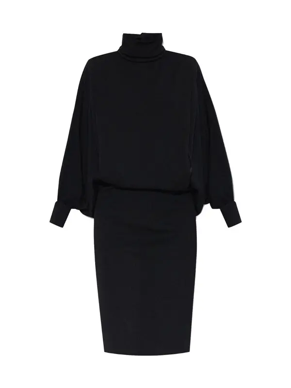 Saint Laurent Wool Dress - Black