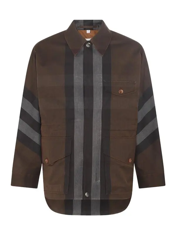 Burberry Parka Jacket - Brown