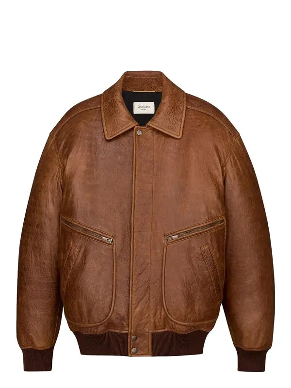 Saint Laurent Lambskin Blouson - Multicolor