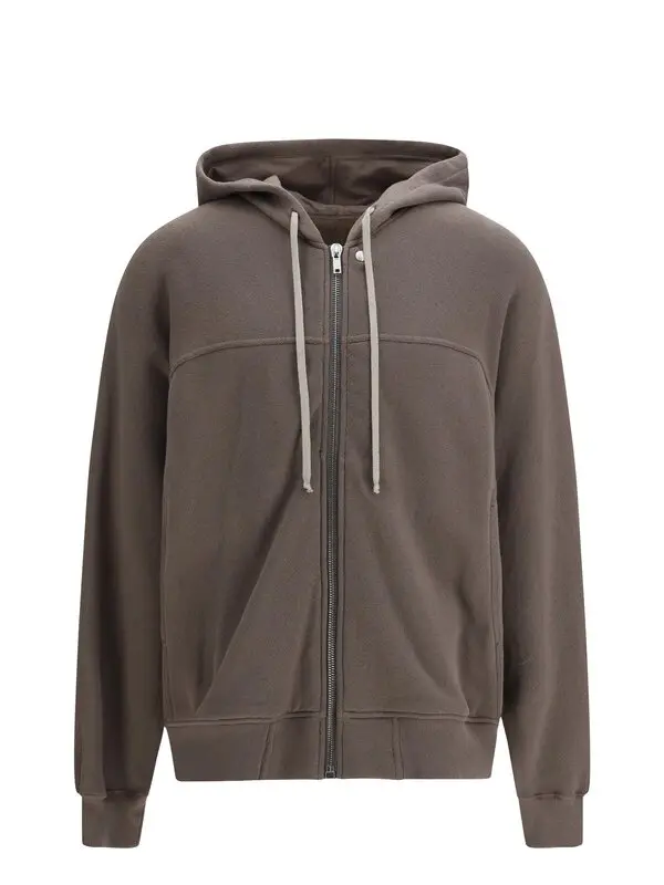 Rick Owens Windbreaker Hooded Sweatshirt - Brown