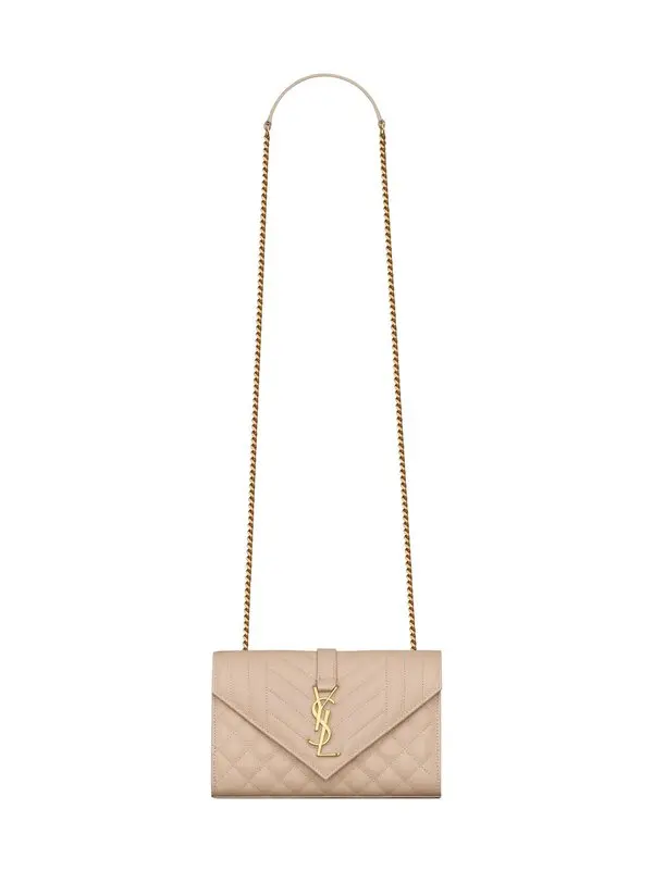 Saint Laurent Envelope Small Bag - Cream