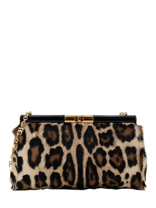 Dolce & Gabbana Marlene Shoulder Bag In Pony Skin - Multicolor