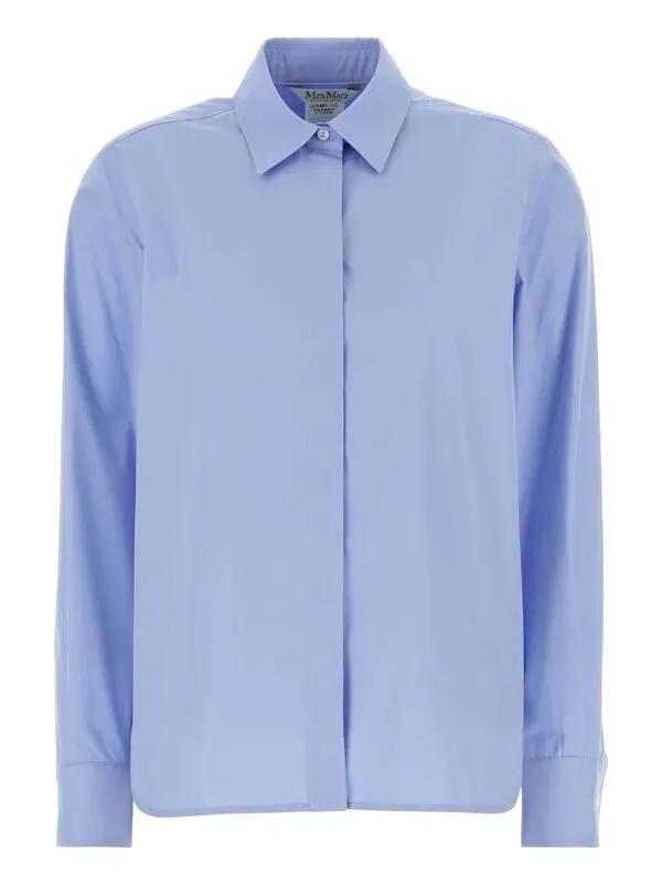 Max Mara Powder Poplin Shirt - Blue