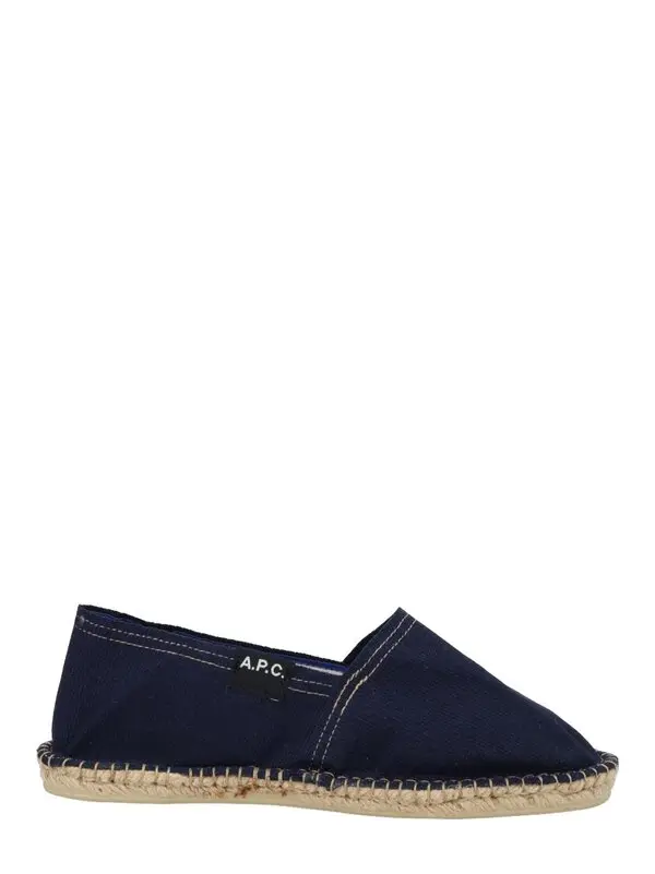 A.p.c. Espadrilles In Cotton Canvas - Blue
