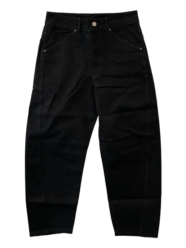 LEMAIRE Cotton Twill Trousers - Black
