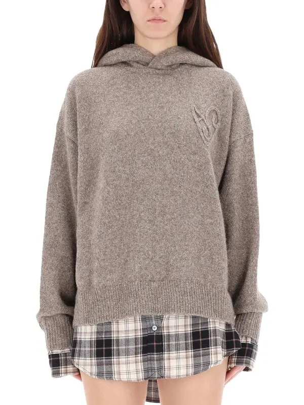 Acne Studios Yak & Alpaca Blend Hooded Sweater - Cream