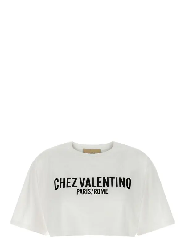 Valentino Garavani Chez " Printed Cotton T-shirt - Multicolor