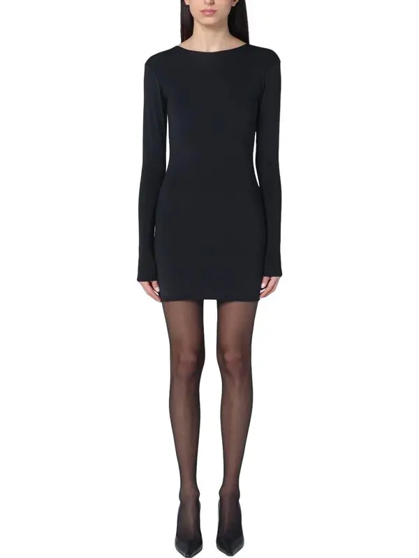 ENTIRE STUDIOS Stretch Nylon Blend Mini Dress - Black