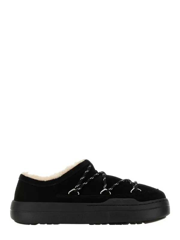 Moon Boot Suede Park Slipper - Black