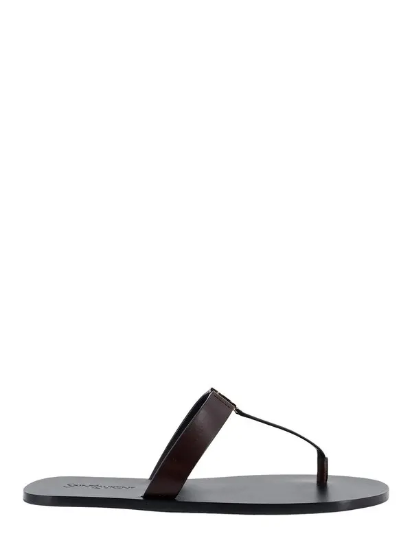 Saint Laurent Babylone Leather Sandals - Multicolor