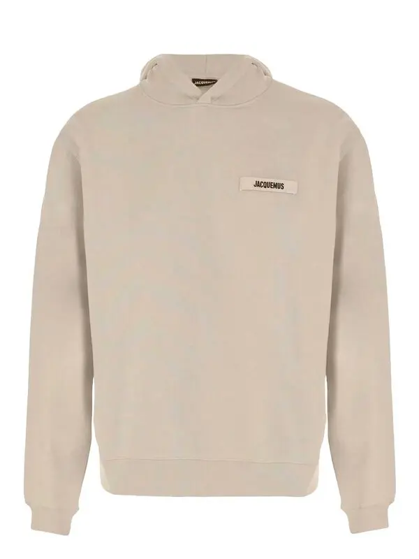Jacquemus Beige Cotton Hooded Sweatshirt - Cream