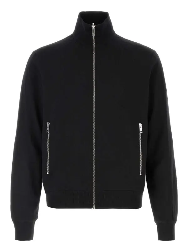 Prada Wool Reversible Zip-up Cardigan - Black