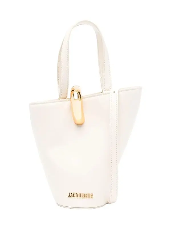Jacquemus Neutrals Bucket Bag - Cream
