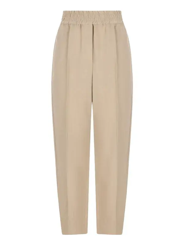 Brunello Cucinelli Linen Blend Trousers - Multicolor
