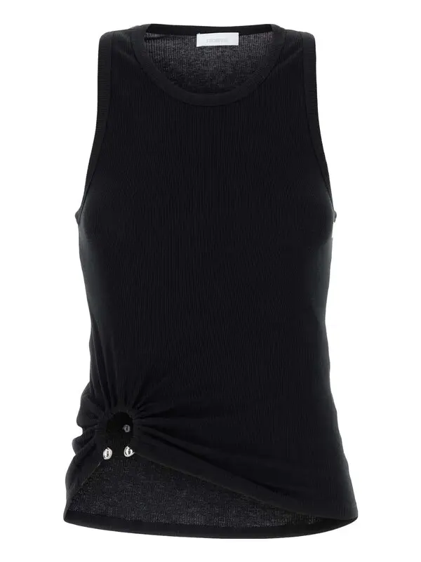Rabanne Stretch Cotton Top - Black