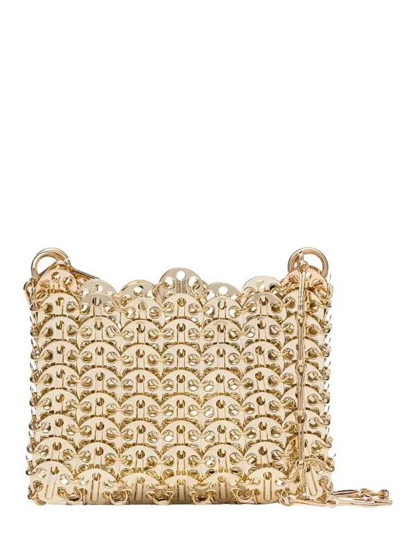 Rabanne Metallic Mini Bag - Silver