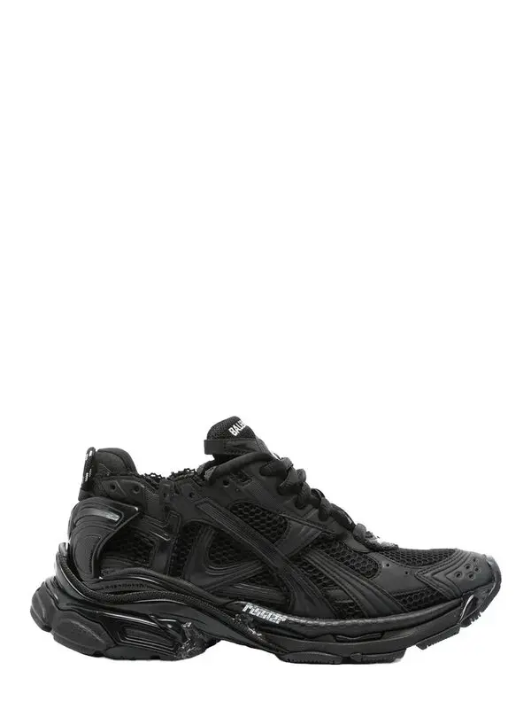 Balenciaga Low-top Trainers With Distressed Effect - Black