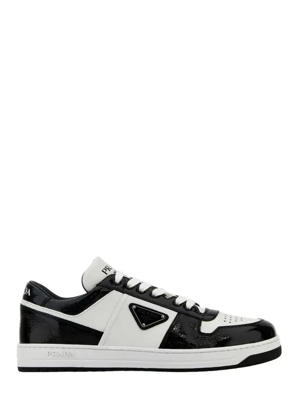 Prada Two-tone Leather Downtown Sneakers - Multicolor