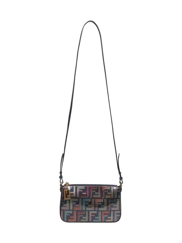 Fendi Baguette Pouch Bag With Chain - Multicolor