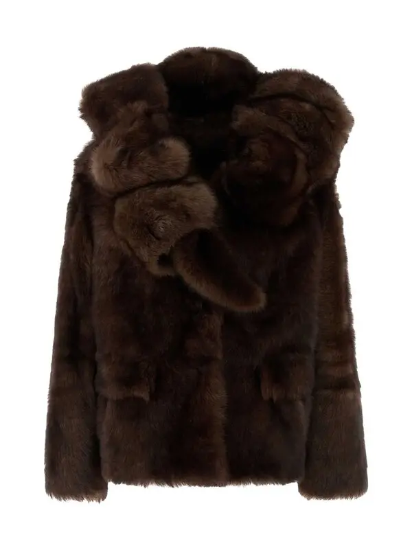 Prada Shearling Jacket - Brown