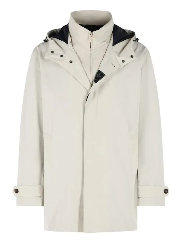 FAY Microfaille Parka - Cream