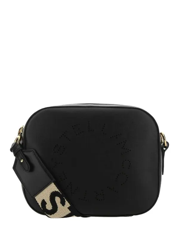 Stella McCartney Alter Mat Mini Stella Logo Crossbody Bag - Black
