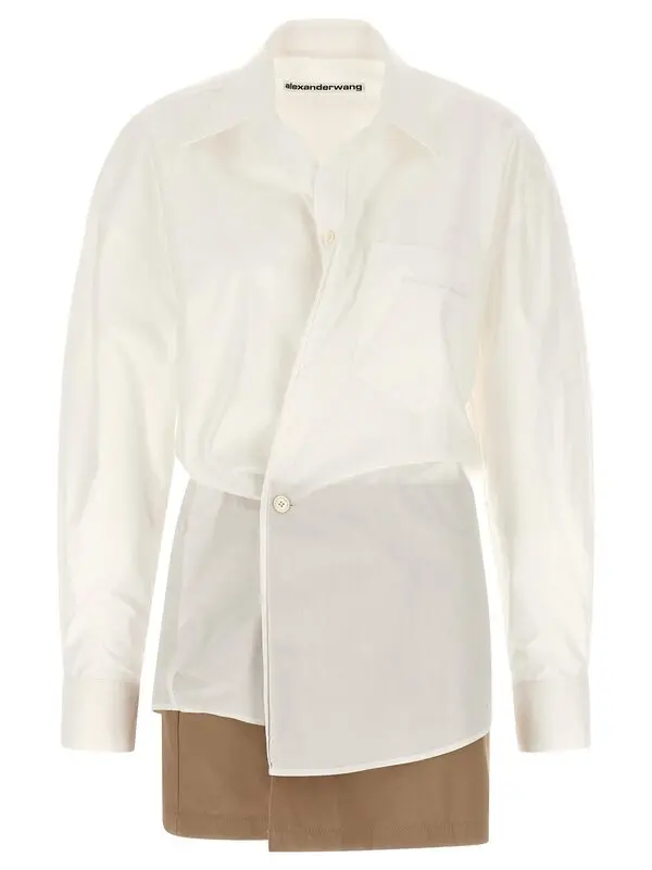 Alexander Wang Pre-styled Wrap Dress - White